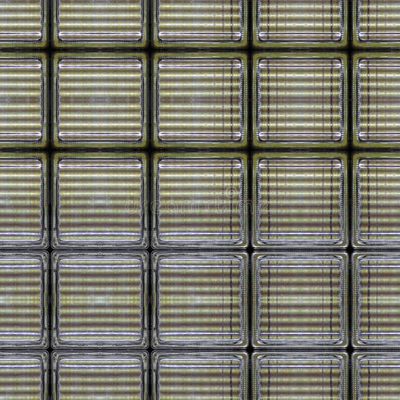 Seamlessly Tileable Patterned Grid of Glass Bricks Creates a Uniform ...