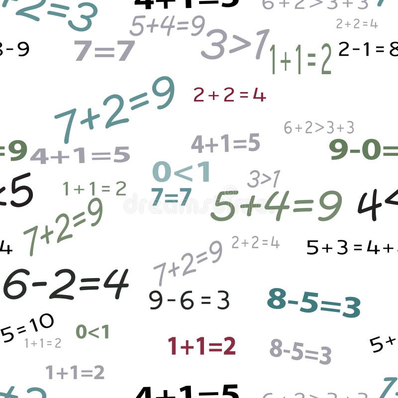 Seamlessly Vector Wallpaper Mathematics Black Stock Illustrations – 24 ...