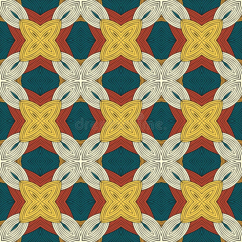 Seammless Pattern with Decorative Ornament Stock Vector - Illustration ...