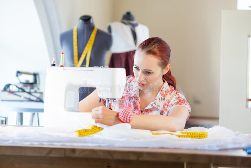Seamstress at work stock photo. Image of adult, needlewoman - 44288822