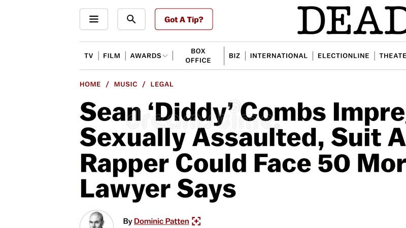 2024: Sean Diddy Combs, Headlines Fast Sequence Stock Footage - Video ...