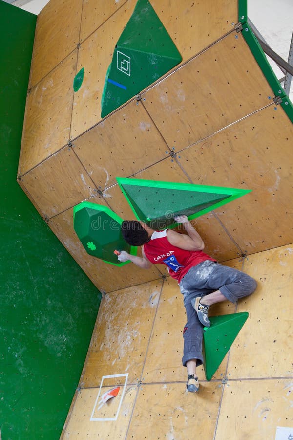 Sean McColl, Vail Bouldering Qualification Editorial Photo - Image of ...