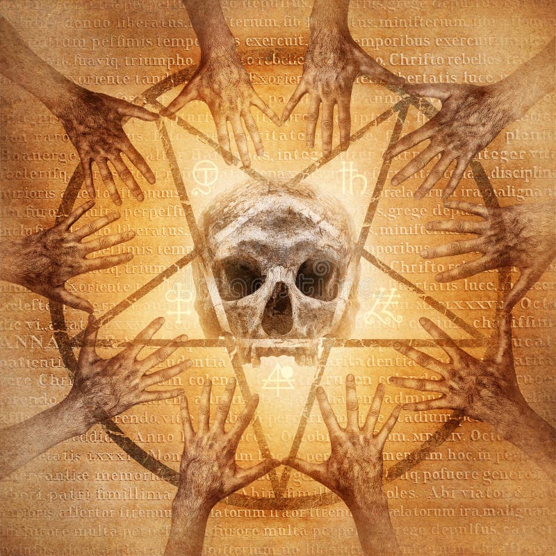 Séance Occulte illustration stock. Illustration du encerclez - 40944284