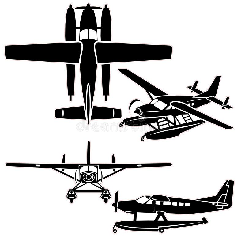 Seaplane Aircraft Vector Design Stock Vector - Illustration of font ...