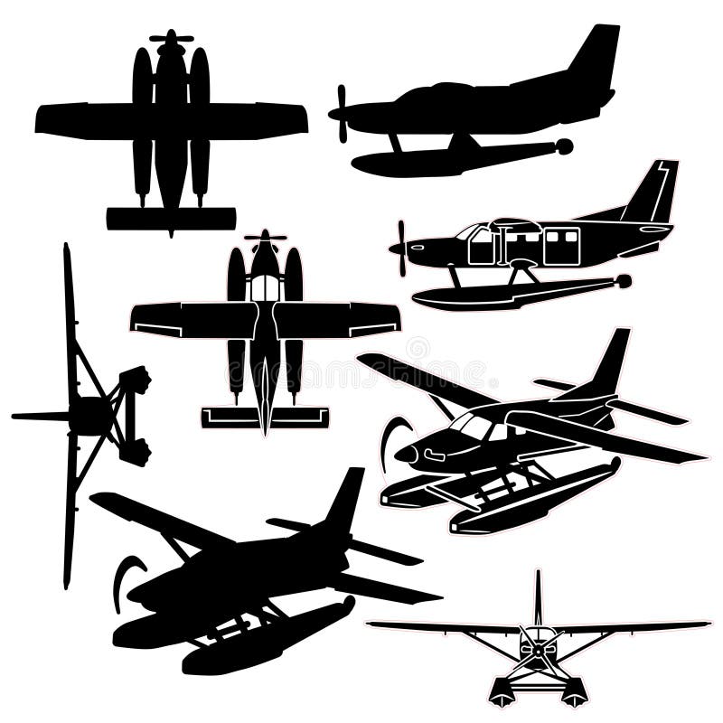 Seaplane Aircraft Vector Design Stock Vector - Illustration of vinyl ...