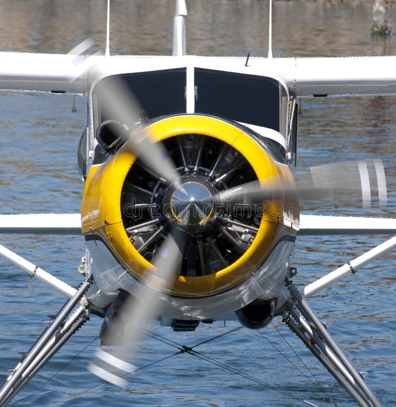 Seaplane Motor and Propeller Stock Photo - Image of travel, technology ...
