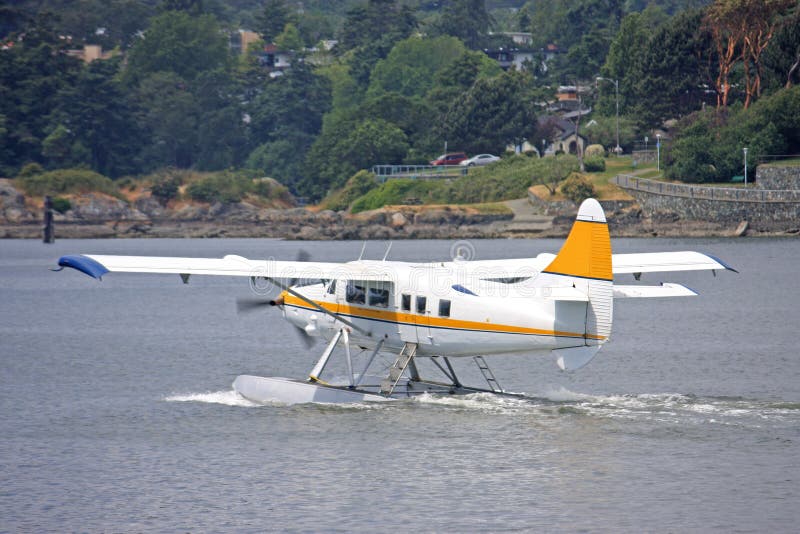 Seaplane stock image. Image of splash, victoria, floatplane - 71196435