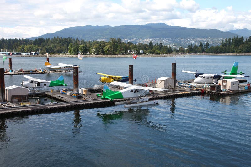 Seaplanes Sightseeing Tours Vancouver BC., Canada. Stock Photo - Image ...