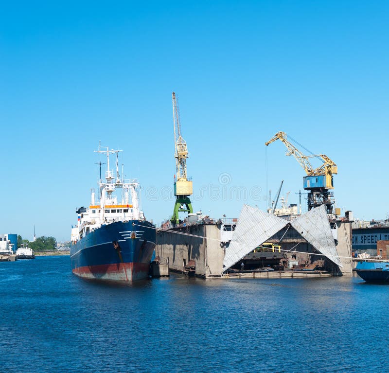 At seaport stock image. Image of stand, crane, sunny - 24879033