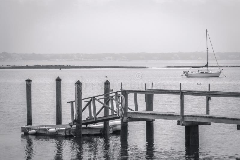 Seaport Fog stock photo. Image of seaport, black, seascape - 38892210