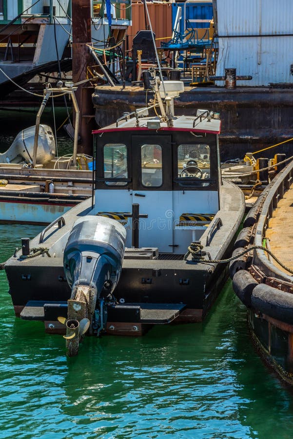 Seaport guard boat stock image. Image of shore, guard - 76217223