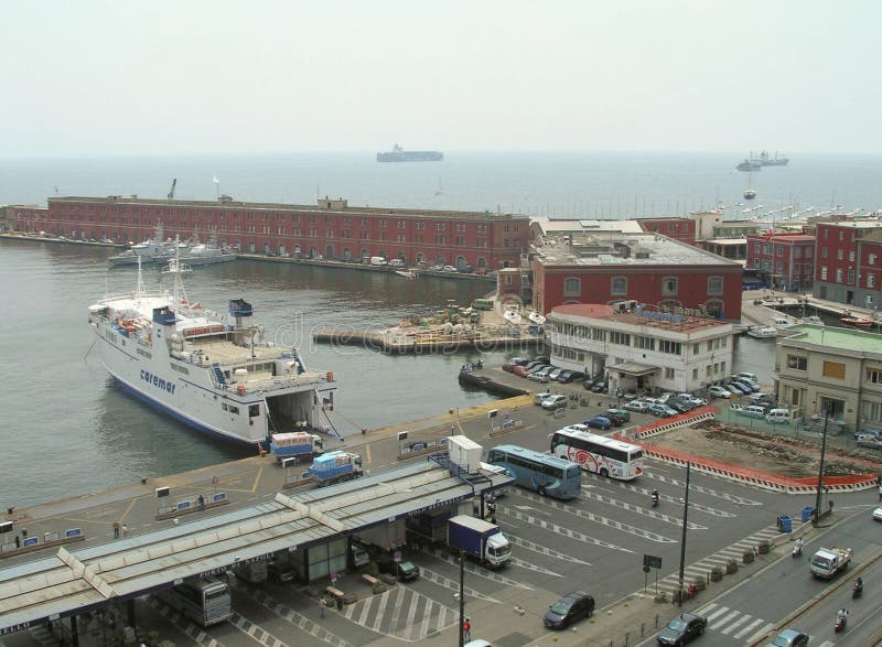 The seaport in Naples. editorial photo. Image of seaport - 88978541
