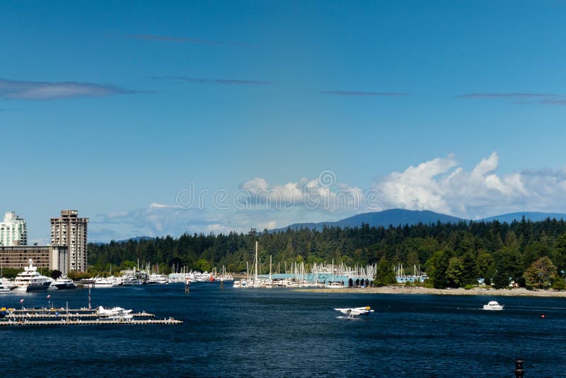 Seaport Near the Waterfront, Vancouver, BC, Canada Stock Image - Image ...