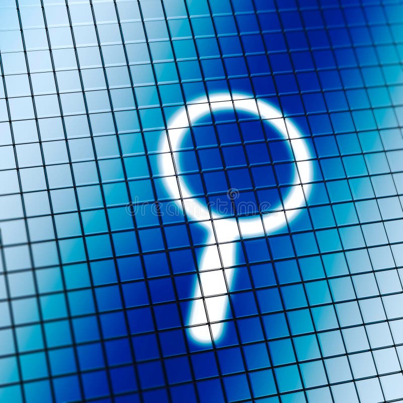 Search stock illustration. Illustration of pixel, icon - 22593302