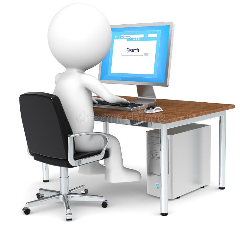 Search. stock illustration. Illustration of desktop, people - 23584463