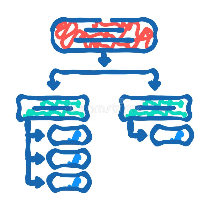 Search Algorithm Icon Doodle Illustration Stock Vector - Illustration ...
