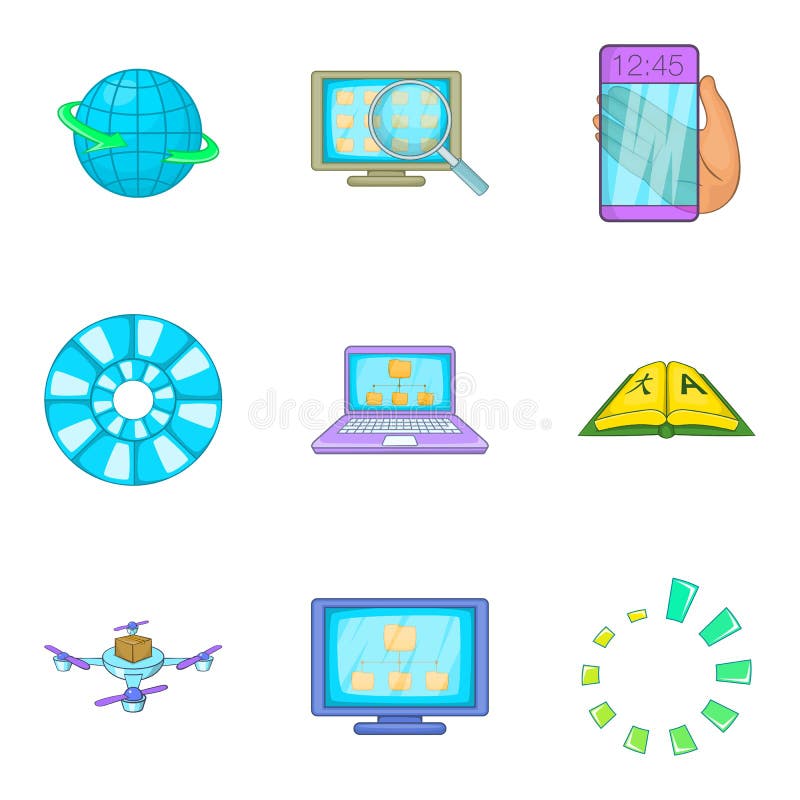 AI Algorithm Icons. Artificial Intelligence Infographic. Automation ...