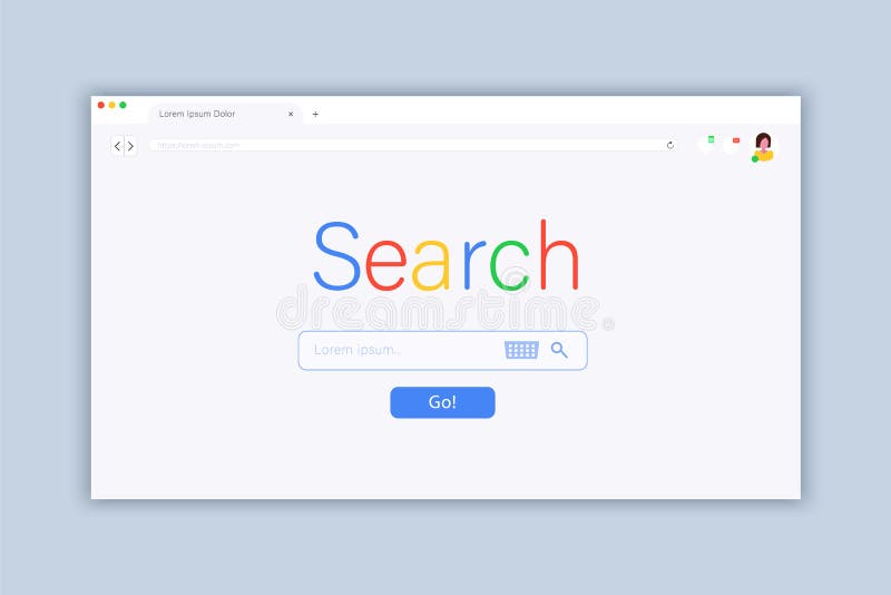 Search Application Form Web Page Design Template, Modern User Interface ...