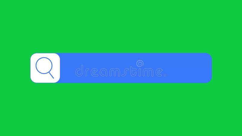 Search Bar Animation with Pointer on a Green Screen, Simple Animation ...