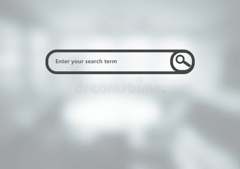 Search Bar with Bright Background Stock Image - Image of digital ...