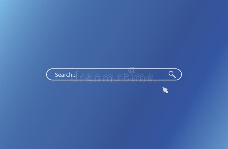 Search Bar Design Element. Search Bar. Modern Design of Internet Page ...