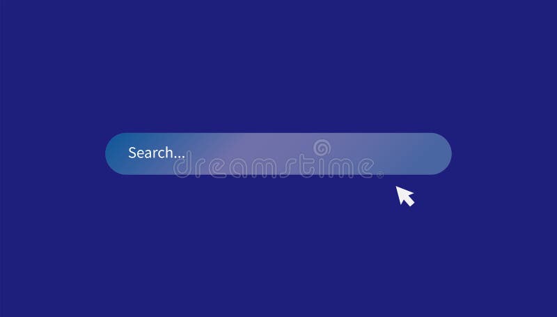 Search Bar Design Element. Search Bar. Modern Design of Internet Page ...
