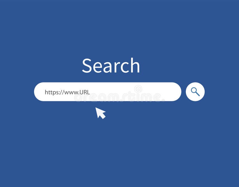 Search Bar Design Element. Search Bar. Modern Design of Internet Page ...