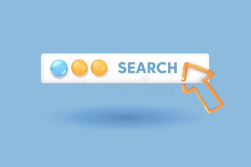 Search Bar Design Element . Search Bar for UI Stock Vector ...