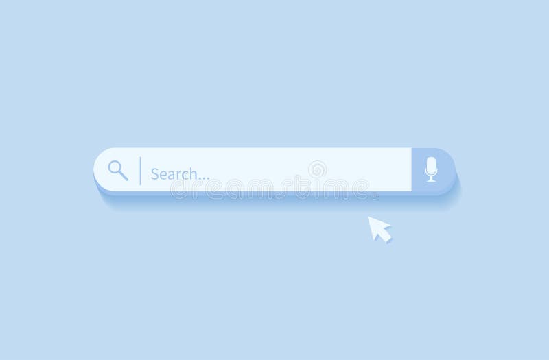 Search Bar Design Element. Search Bar for Website and UI, Mobile Apps ...