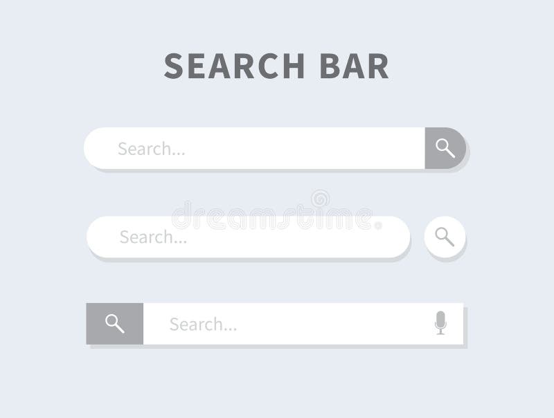 Search Bar Design Element. Search Bar for Website and UI, Mobile Apps ...