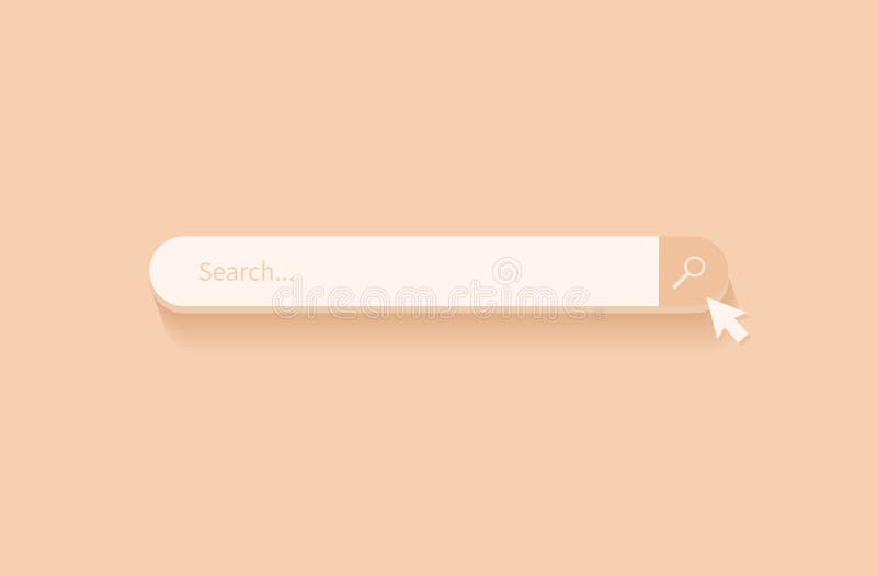 Search Bar Design Element. Search Bar for Website and UI Mobile Apps ...