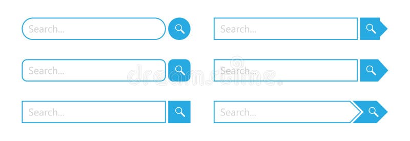 Search Bar - Vector Element Web Design. Stock Vector - Illustration of ...