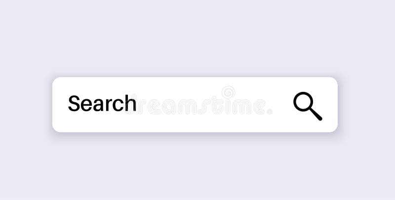 Search box control stock vector. Illustration of address - 272015846