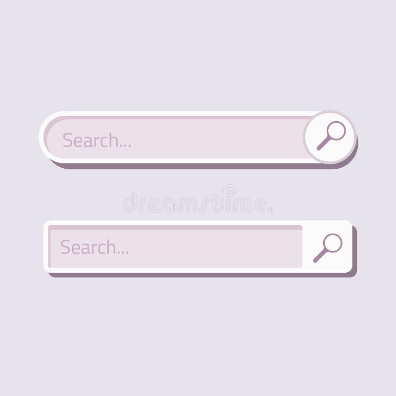 Search Bar Form Template for Web and Mobile Interface Stock ...