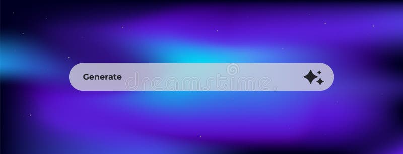 Search Bar with Generate Button and Sparkle Icon for Easy Web Browsing ...