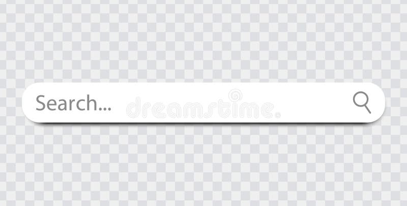 Search Bar Graphic Design Element. Vector Line Illustration Stock ...