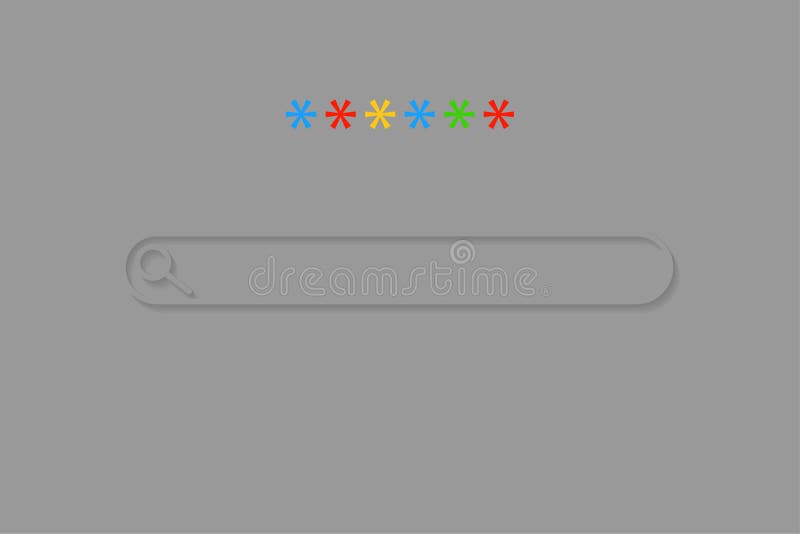 Search Bar Gray Background. Creative Concept. Vector Illustration ...