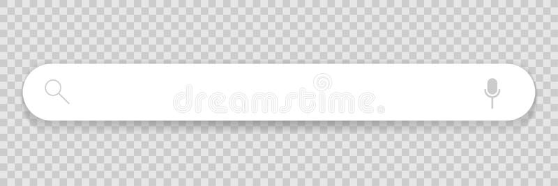 Search Bar. Search Here on Transparent Background Stock Vector ...