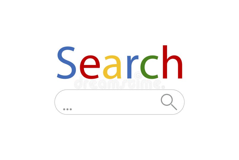 Search Bar Icon. Browser Line Template. Search Window. Internet Home ...