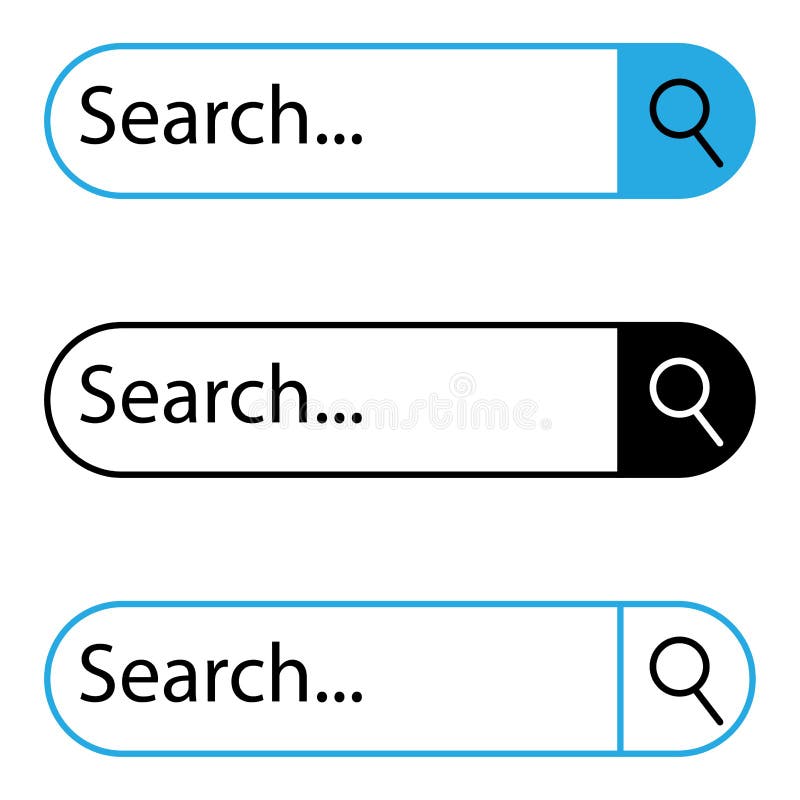 Search Bar Icon. Click Button. Text Frame. Simple Design. Technology ...
