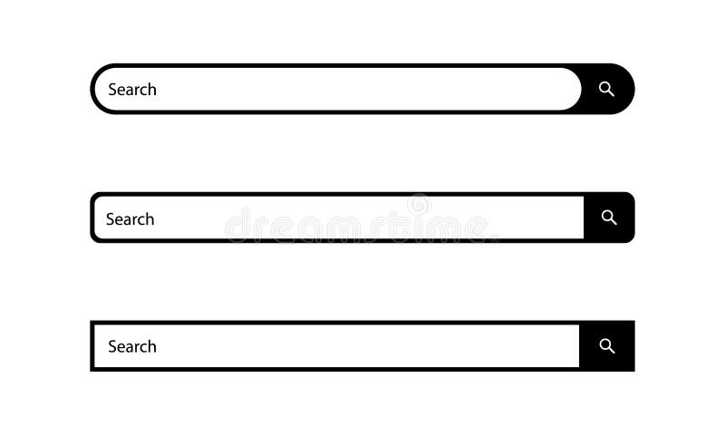 Search Bar Icon Vector Set Collection for Illustration Stock Vector ...
