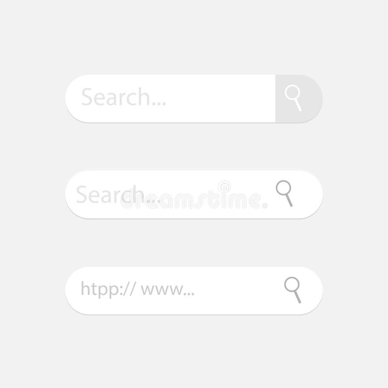 Search Bar Icon. Web Search Illustration .Search Button Stock Vector ...