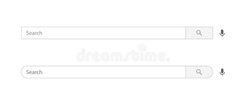 Search Bar Icon of Youtube Channel. Website Searching Box Vector ...