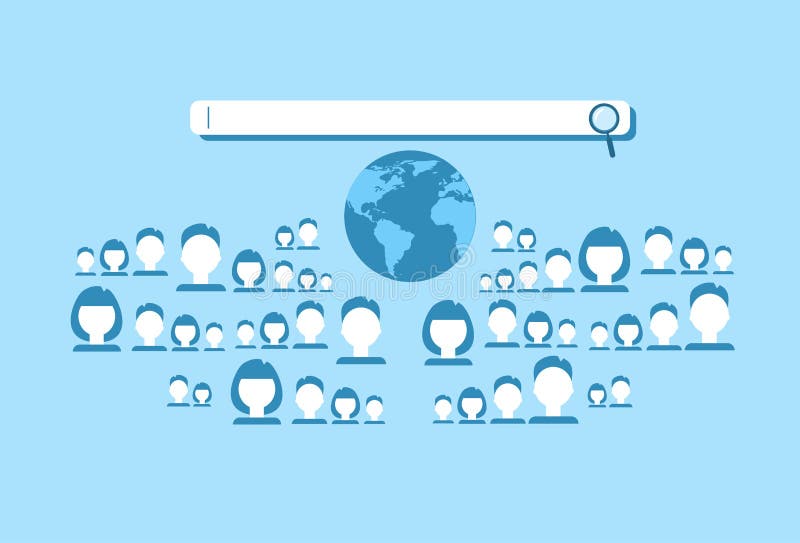 Search Bar Information Online Internet Technology Stock Vector ...