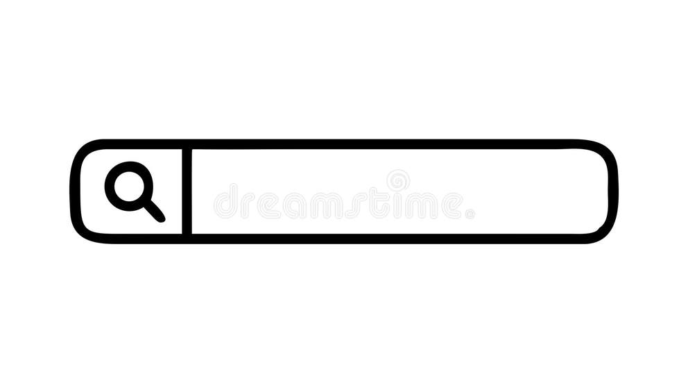 Search Bar Input Field Icon, Web Browsing and Information Lookup ...