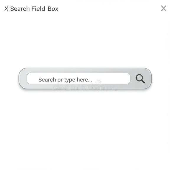 Search Bar Interface with an Oval Shape, Featuring a Placeholder Text ...