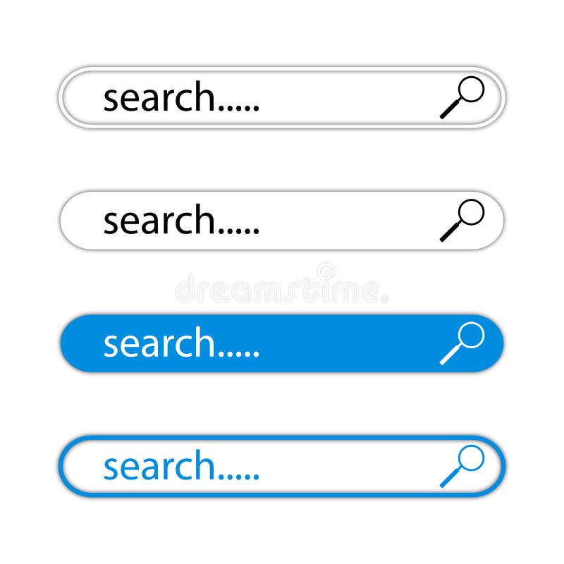 Search Bar Interface Website Stock Vector - Illustration of design ...