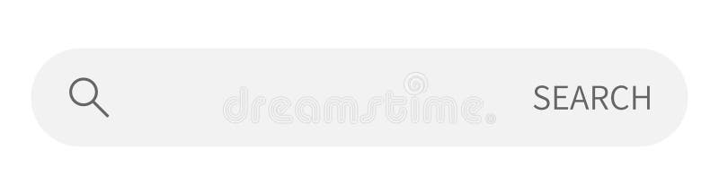 Search Bar Isolated on Long Banner. Address and Navigation Icon. Search ...