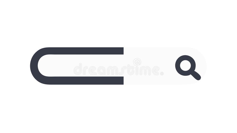 Search Bar Magnifying Glass Text Input Icon , Vector Design Generative ...