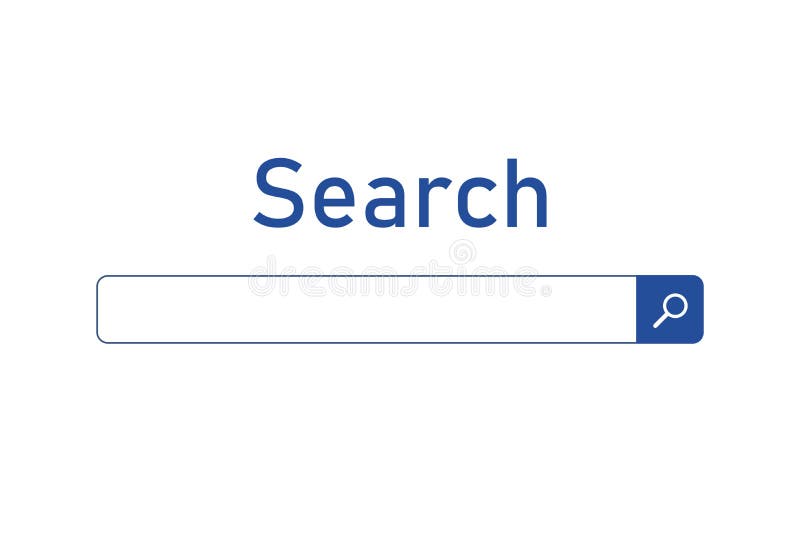 Empty Search Bar and Button Stock Vector - Illustration of empty ...